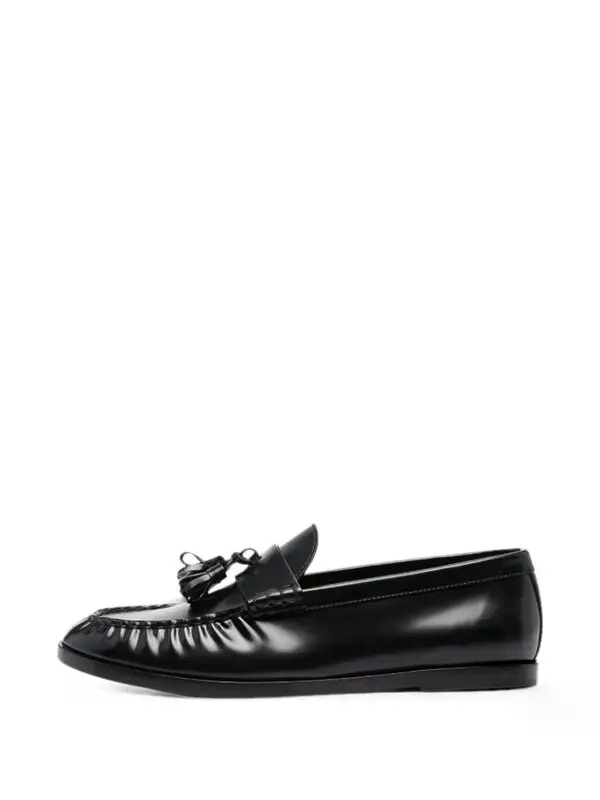 THE ROW Leather Tassel Detail Loafers