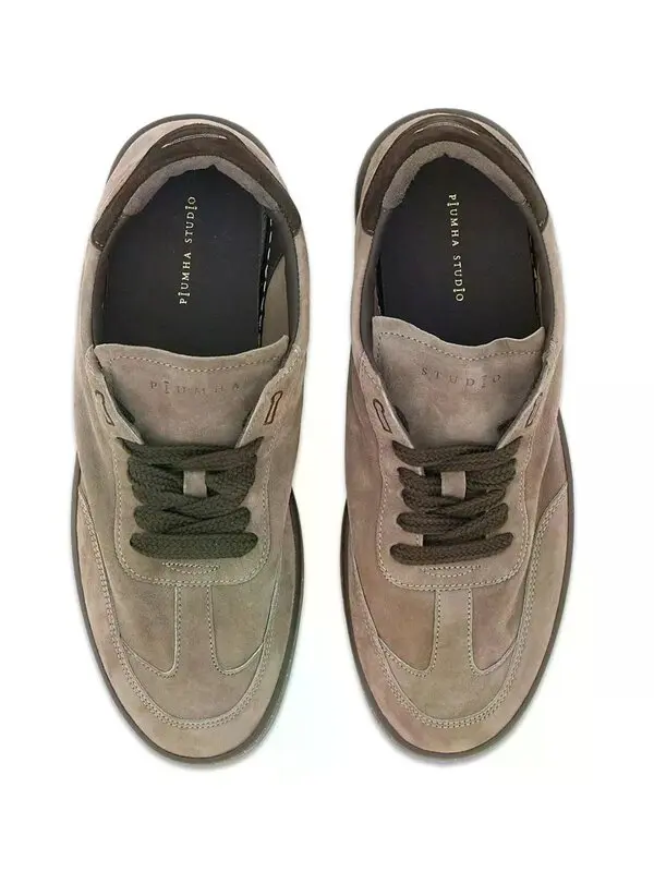 PIUMHA STUDIO Suede Contrast-detail Sneakers