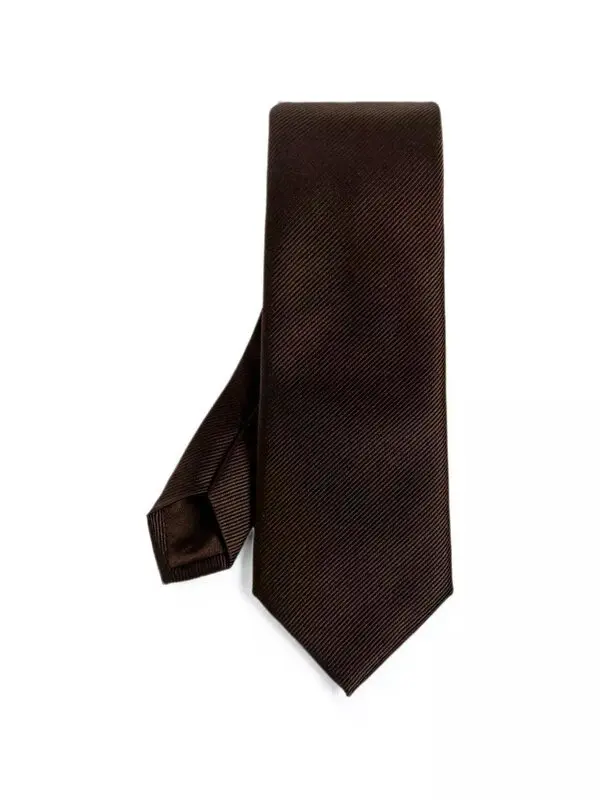 Giorgio Armani Diagonal Stripe Silk Neck Tie