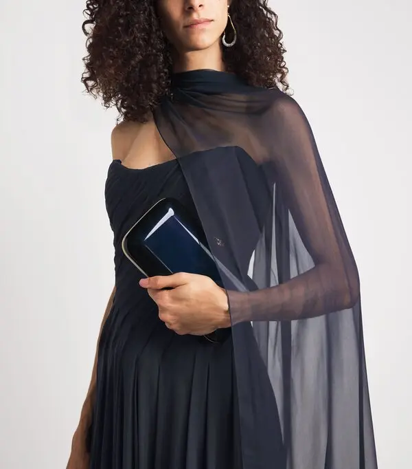 Monique Lhuillier Silk Chiffon Gown