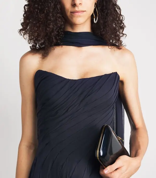 Monique Lhuillier Silk Chiffon Gown