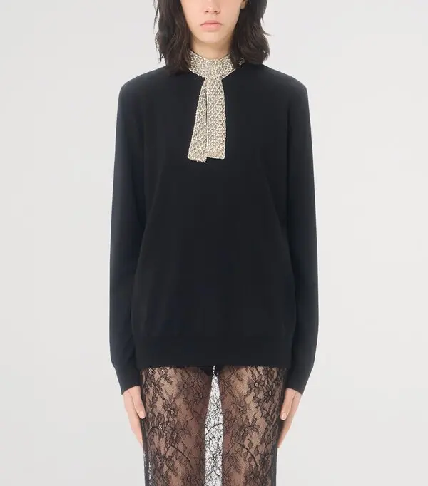 Valentino Garavani Virgin Wool Embellished Sweater