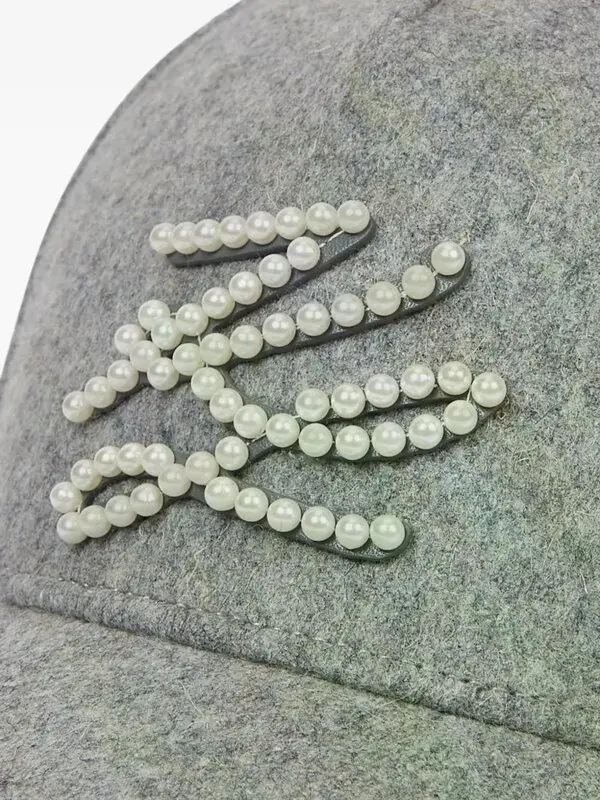 Karl Lagerfeld Autograph Pearl-embellished Cap