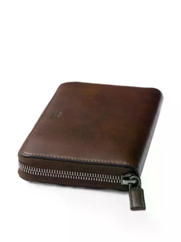 Prada Antiqued Leather Wallet