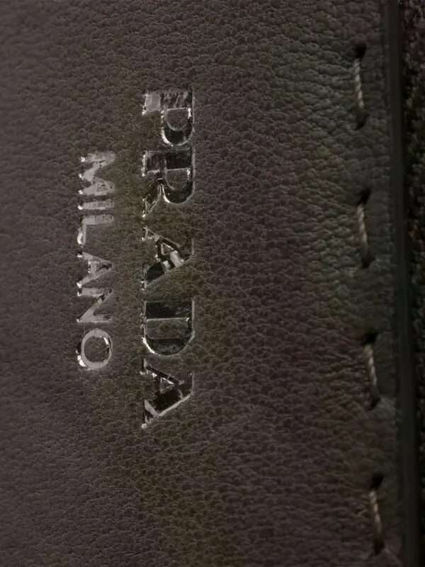 Prada Antiqued Leather Pouch