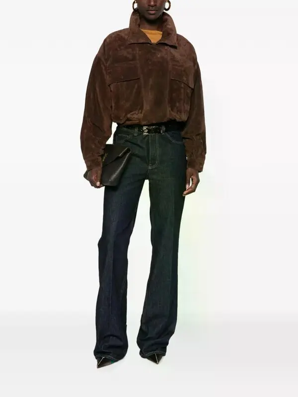 Saint Laurent Zip-fastening Suede Jacket