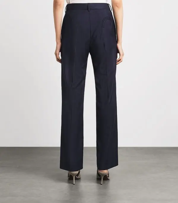 BLAZÉ MILANO Virgin Wool Check Lundy Tailored Trousers