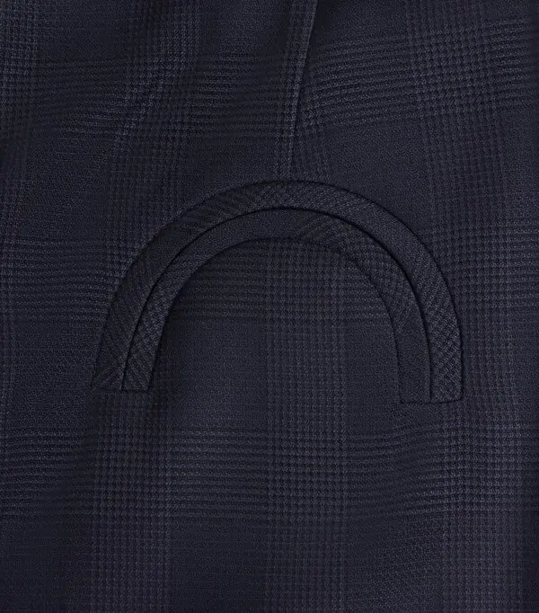 BLAZÉ MILANO Virgin Wool Check Lundy Tailored Trousers
