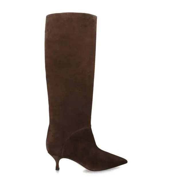 Casadei Suede Julia Renna Iconic Knee-high Boots 50
