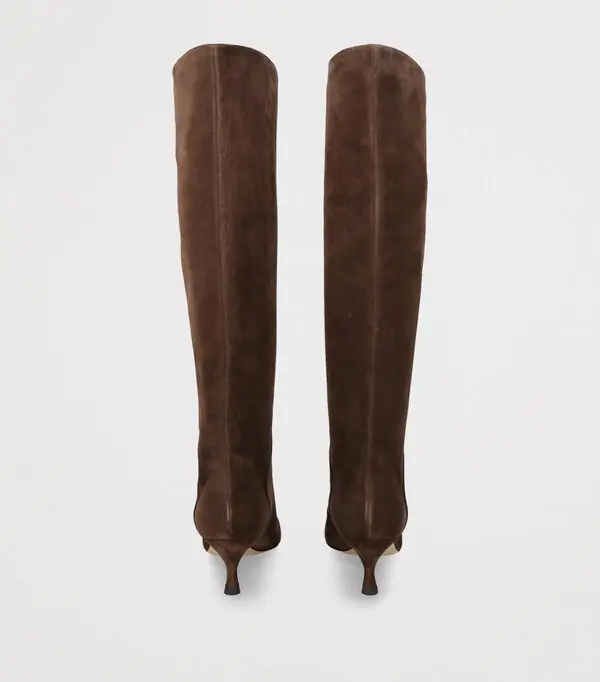 Casadei Suede Julia Renna Iconic Knee-high Boots 50