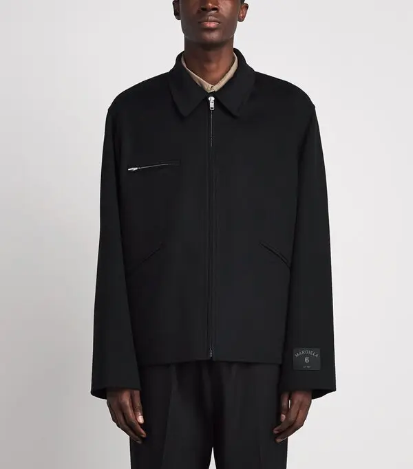 MAISON MARGIELA Wool Zip-up Jacket