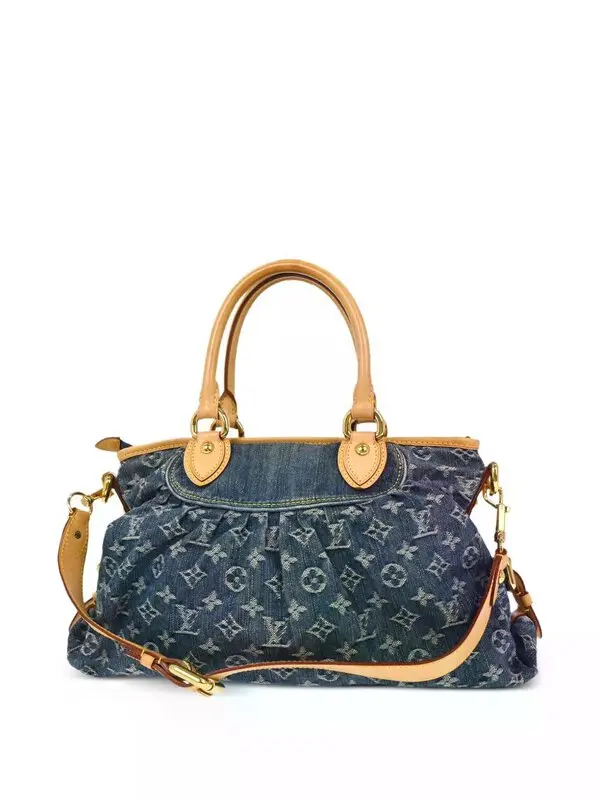 LOUIS VUITTON Monogram Denim Neo Cabby Mm Shoulder Bag - Blue