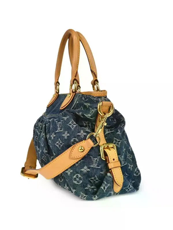 LOUIS VUITTON Monogram Denim Neo Cabby Mm Shoulder Bag - Blue