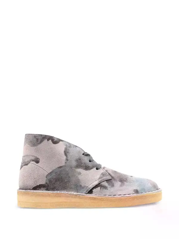 Clarks Desert Boots With Camouflage Print