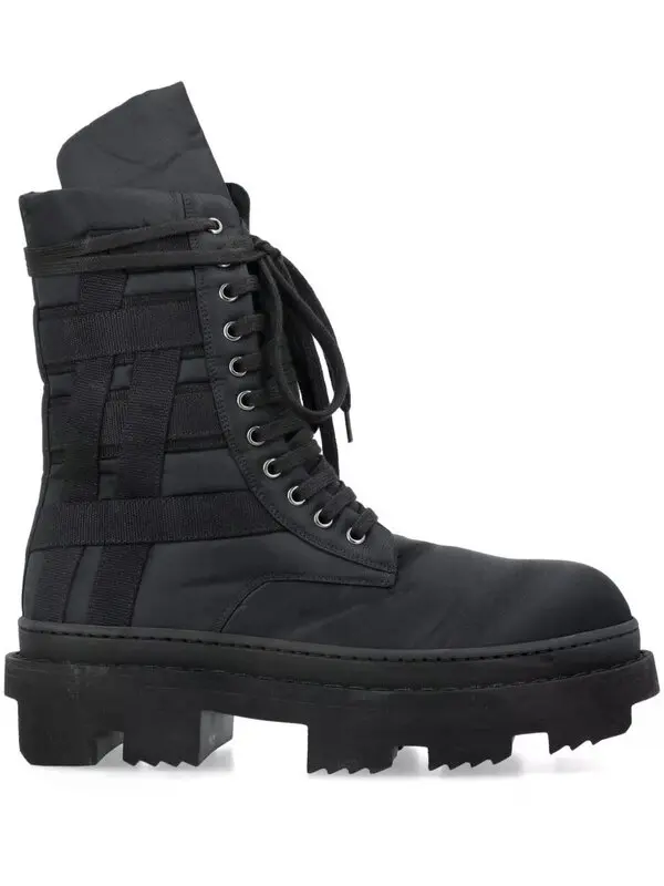 Rick Owens Army Megatooth Lace-up Boots