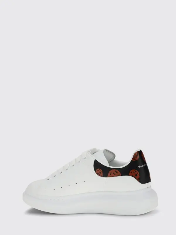 Alexander McQueen Oversize Sneakers In Leather With Bi Skull Print