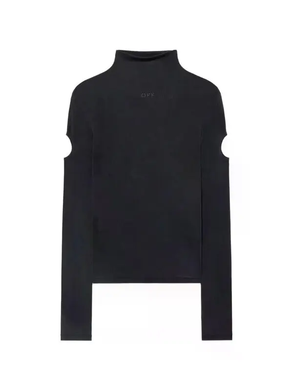 Off-White Cupro Rib Meteor Long Sleeve Top