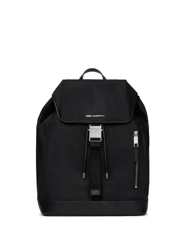 Karl Lagerfeld K/nylon Buckle Backpack