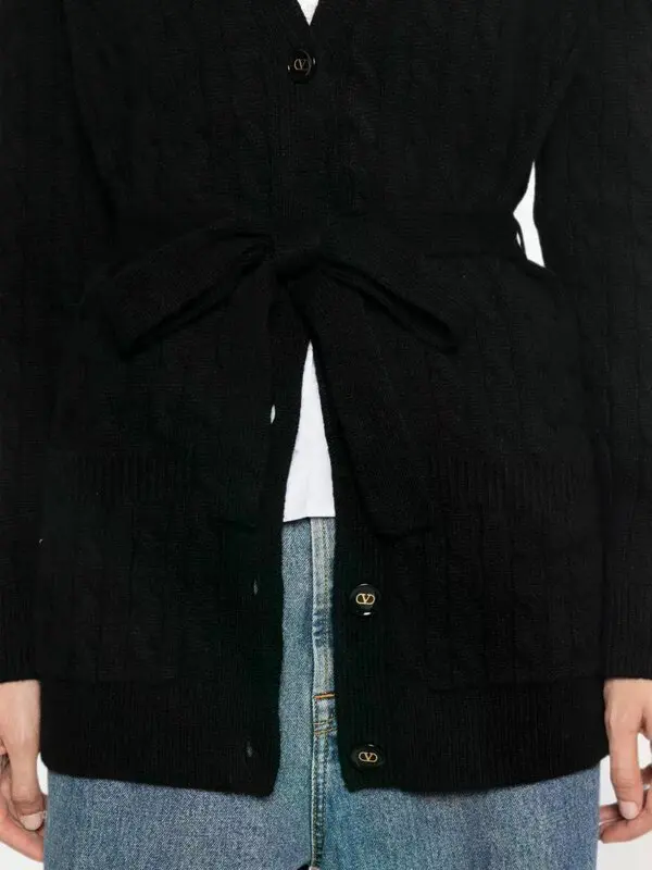 Valentino Garavani Cashmere Cable Knit Cardigan