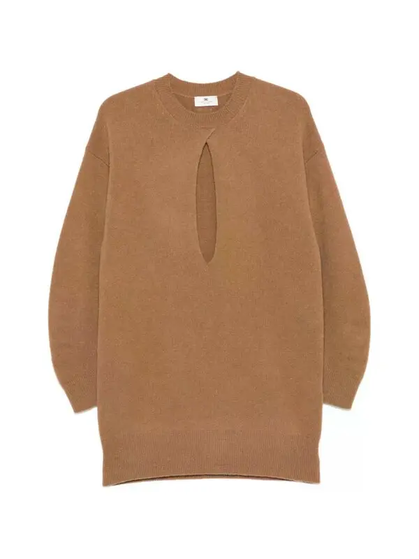 Elisabetta Franchi Cut-out Knitted Mini Dress