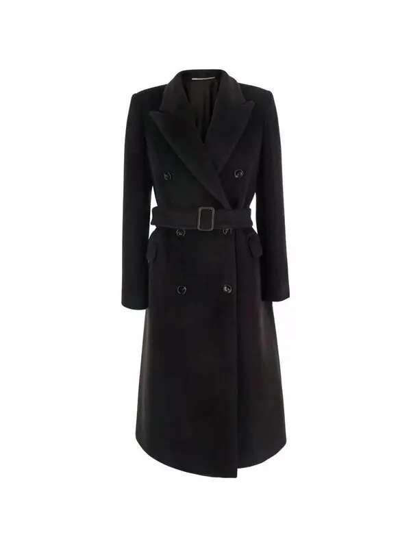 Tagliatore Double-breasted Belted Coat