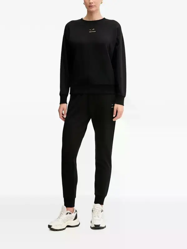 Armani Exchange Logo Embroidered Drawstring Track Pants