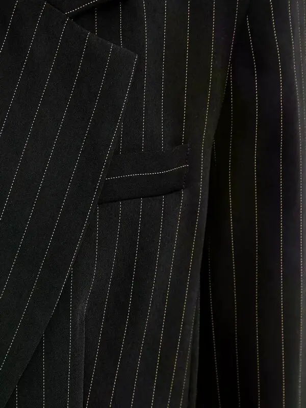 Armani Exchange Pinstripe-pattern Notched-lapels Blazer