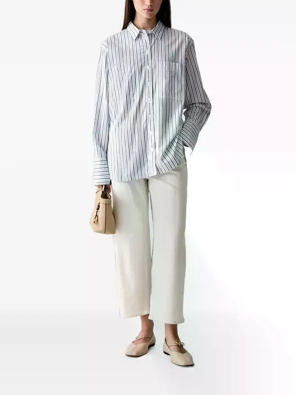 Barbour Fawley Striped Cotton Poplin Relaxed Fit Shirt