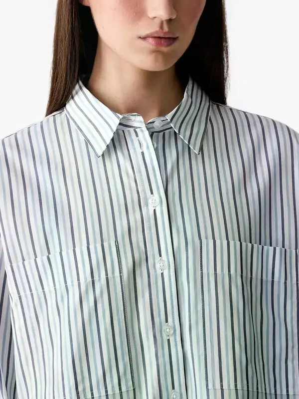 Barbour Fawley Striped Cotton Poplin Relaxed Fit Shirt