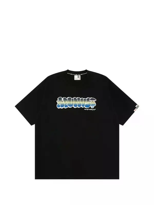 AAPE BY *A BATHING APE Aapeunvs Logo-print Graffiti-effect T-shirt