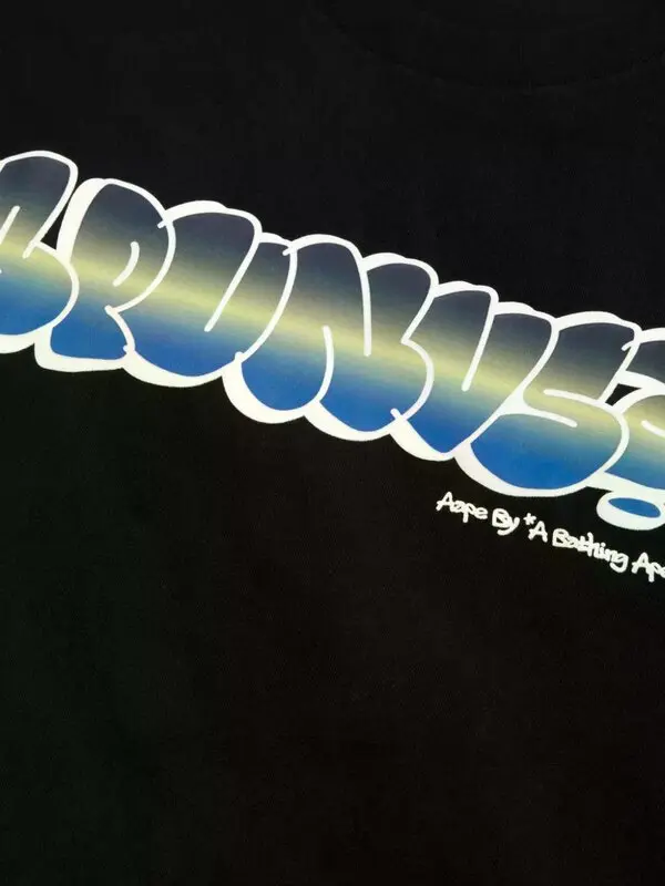 AAPE BY *A BATHING APE Aapeunvs Logo-print Graffiti-effect T-shirt