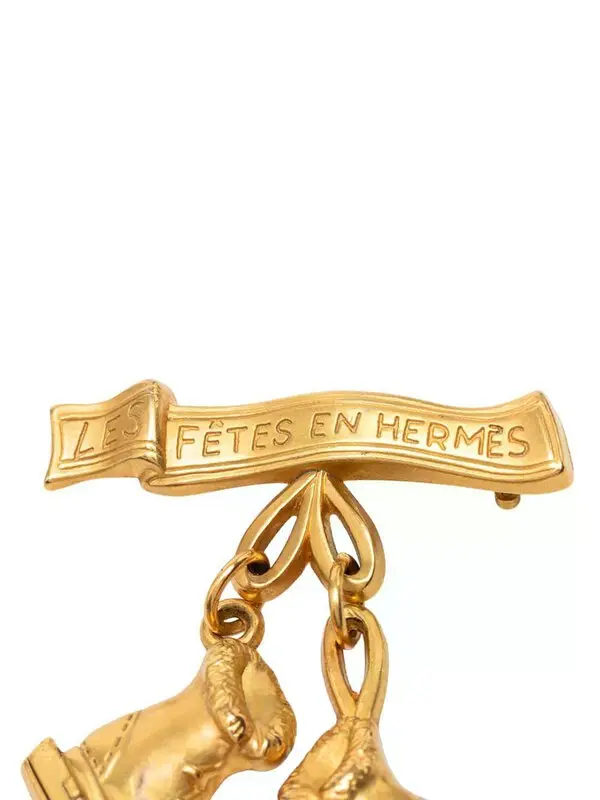 Hermès Les Fêtes En " Skates Brooch