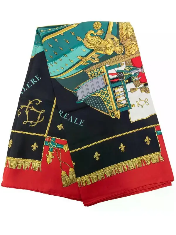 Hermès 2000-2026 Vue Du Carrosse De La Galere La Reale Silk Scarf 90 Scarves - Multicolour