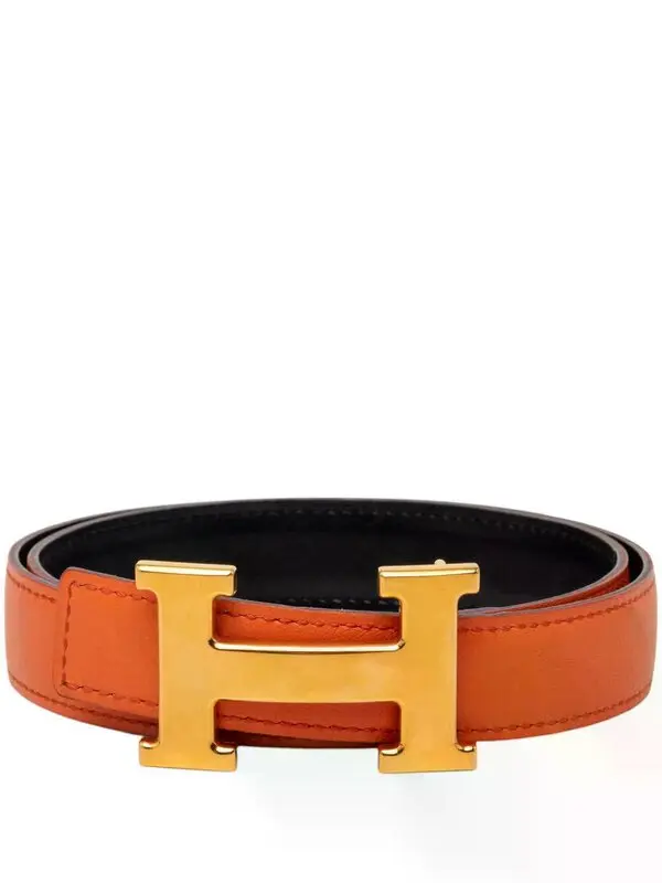 Hermès 1997 Box Calf Constance H Reversible Belt
