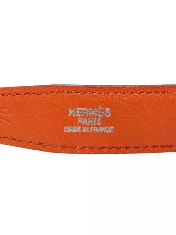 Hermès 1997 Box Calf Constance H Reversible Belt