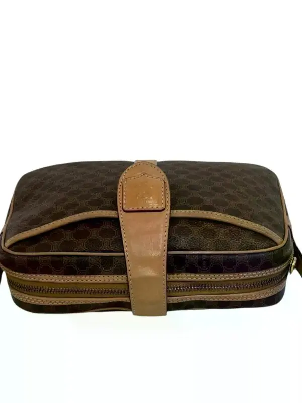 Celine Macadam Coated Canvas Crossbody Bag