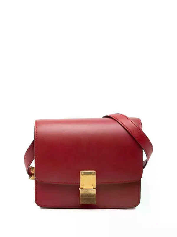 Celine Small Calfskin Classic Box Crossbody Bag - Red