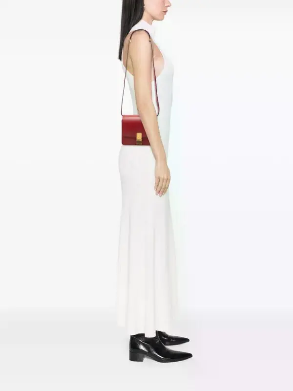 Celine Small Calfskin Classic Box Crossbody Bag - Red