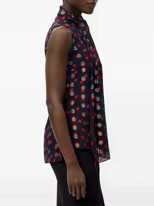 Adam Lippes Sleeveless Polka Dot Top
