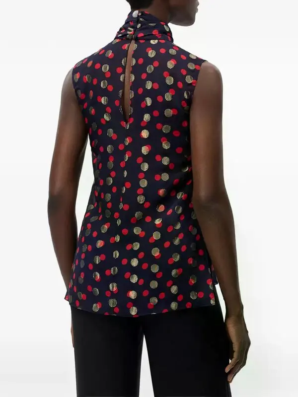 Adam Lippes Sleeveless Polka Dot Top