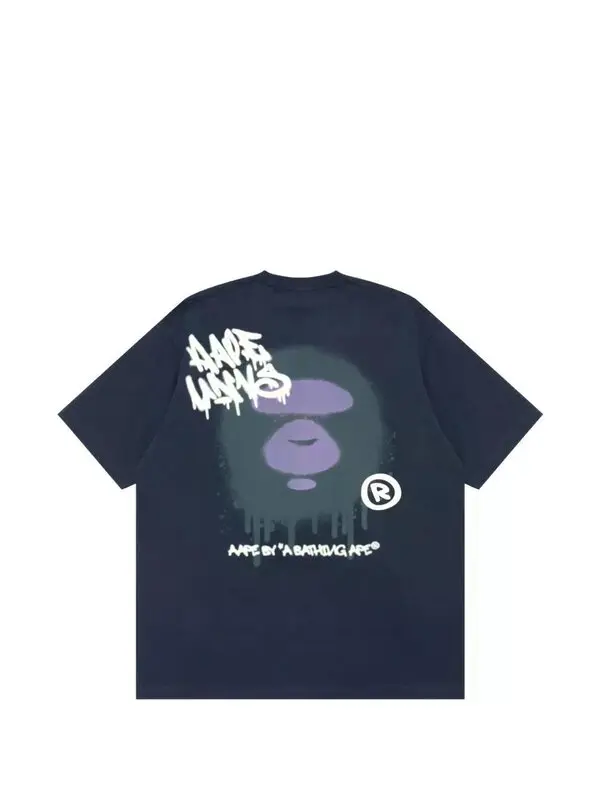 AAPE BY *A BATHING APE Aapeunvs Moonface-print T-shirt