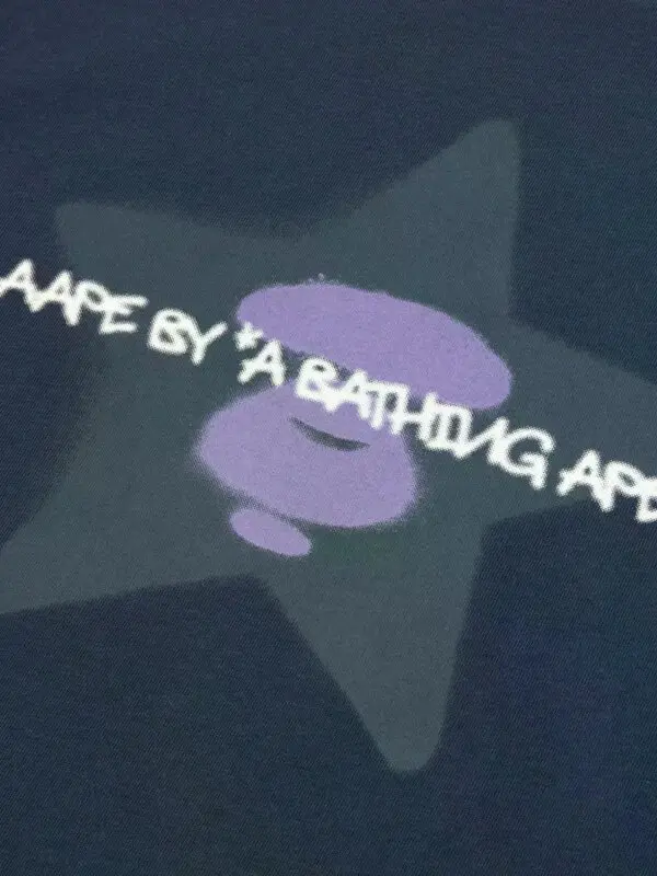 AAPE BY *A BATHING APE Aapeunvs Moonface-print T-shirt