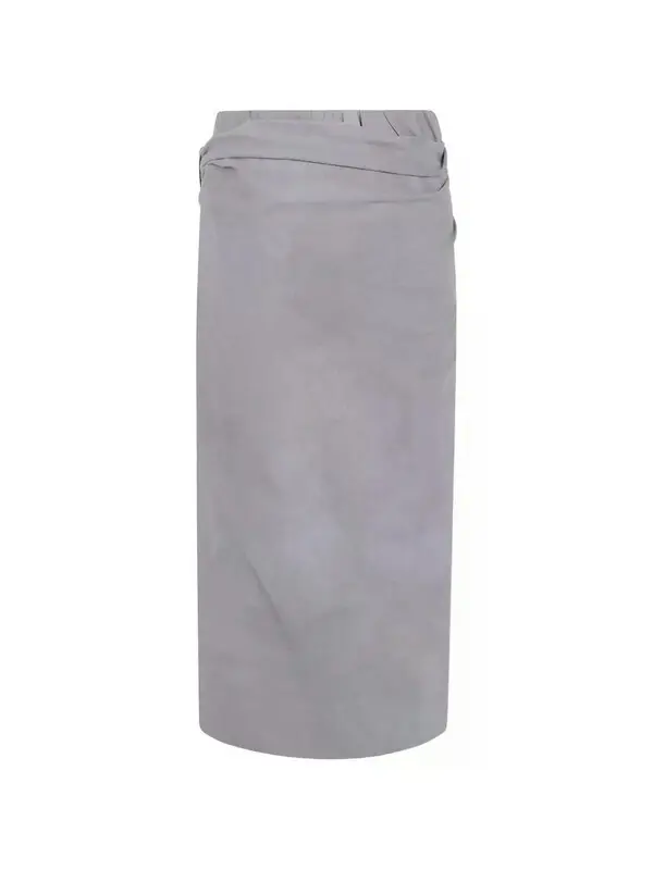 ZIGGY CHEN Draped Wrap Midi Skirt