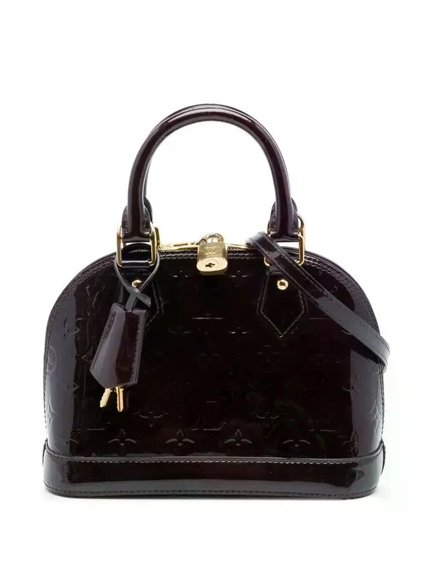 LOUIS VUITTON 2021-2026 Monogram Vernis Alma Bb Satchel