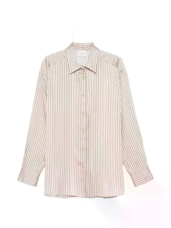 ALYSI Striped Long-sleeve Shirt