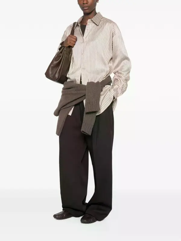 ALYSI Striped Long-sleeve Shirt
