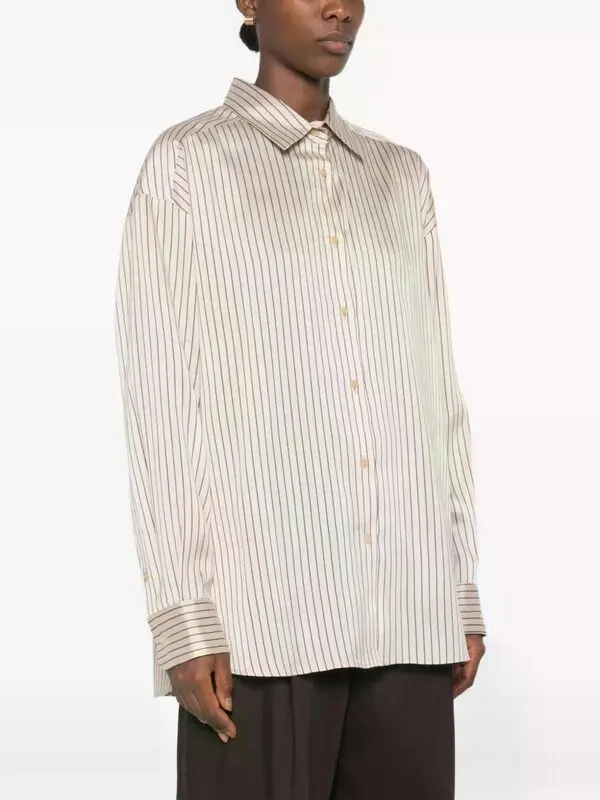 ALYSI Striped Long Sleeve Shirt
