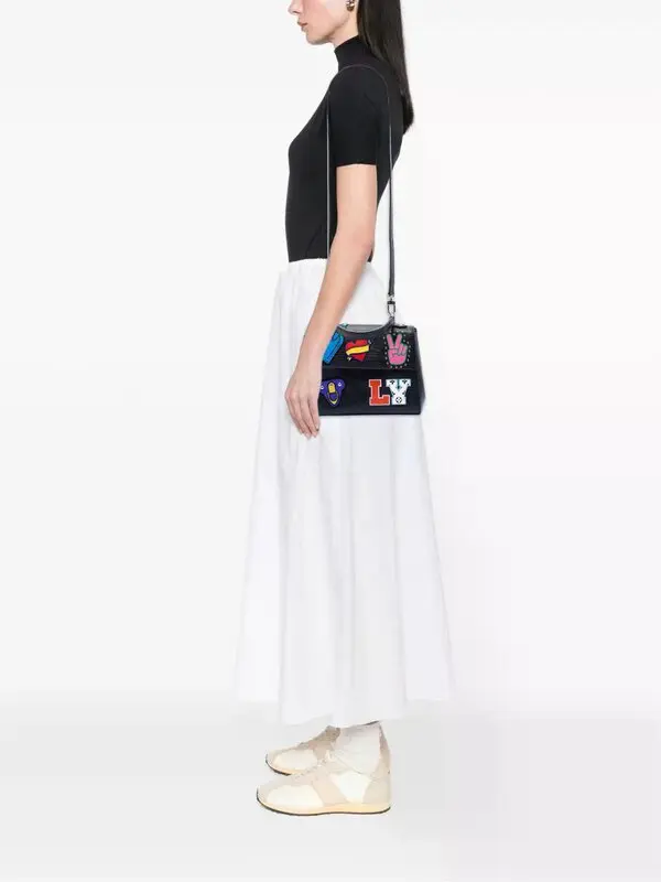 LOUIS VUITTON Epi Leather Cluny Bb Satchel With Patches