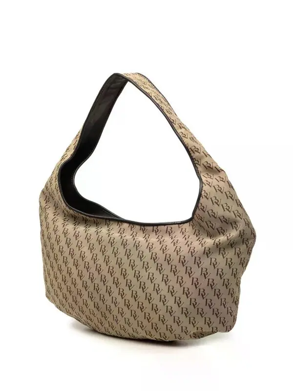Bottega Veneta Monogram Canvas Hobo Bag