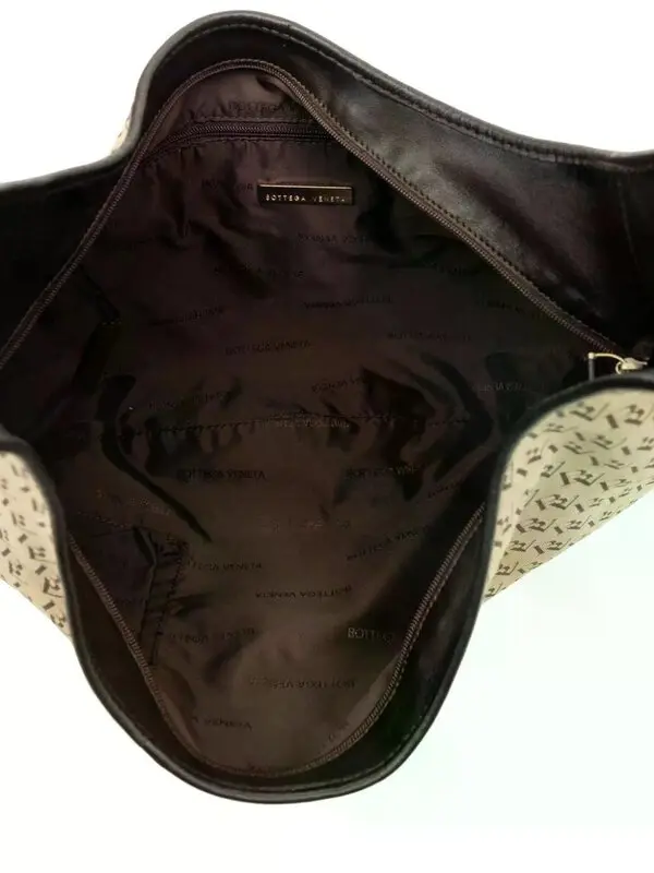 Bottega Veneta Monogram Canvas Hobo Bag